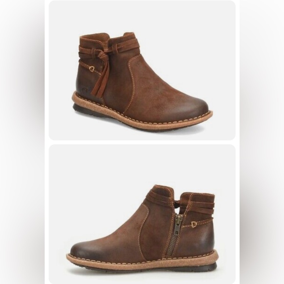 Born | Shoes | Born Womens Wynter Comfort Ankle Bootie Brown Distressed ...